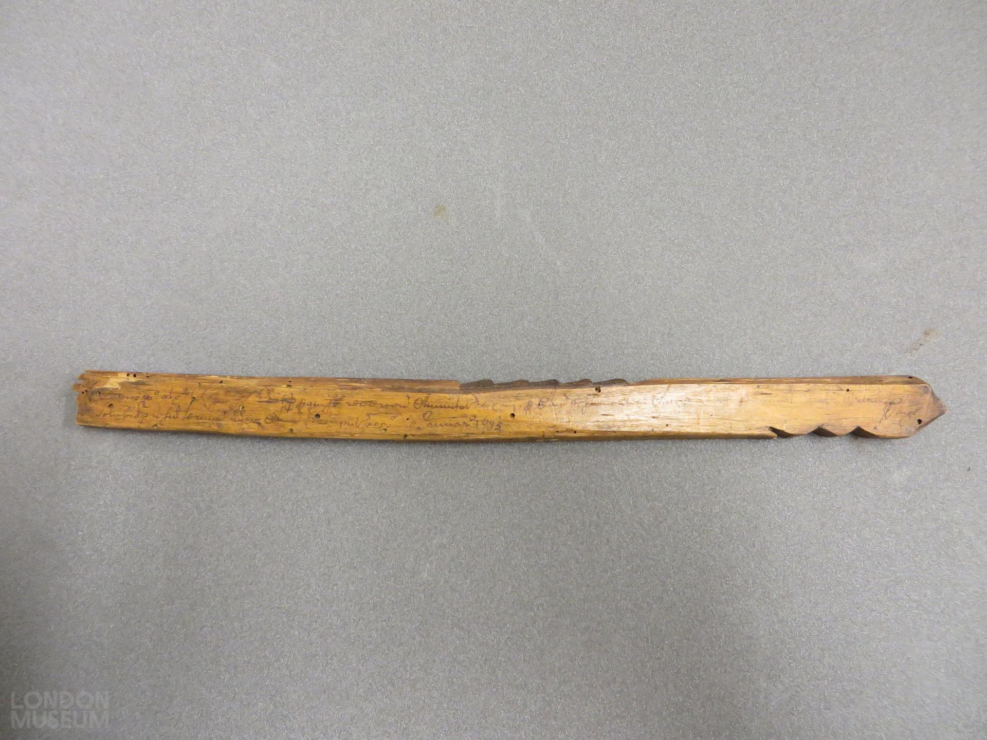 Tally stick | London Museum
