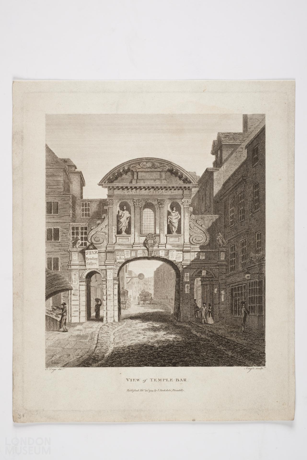 View of Temple Bar | London Museum