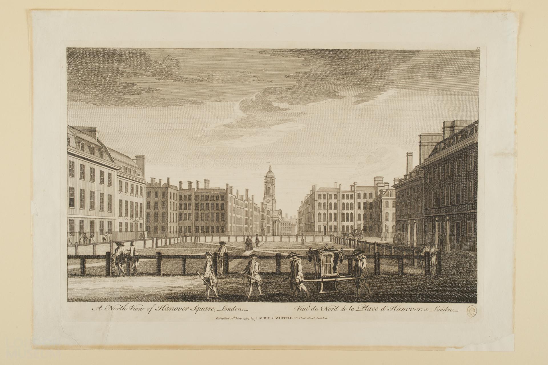 A North View of Hanover Square, London. | London Museum