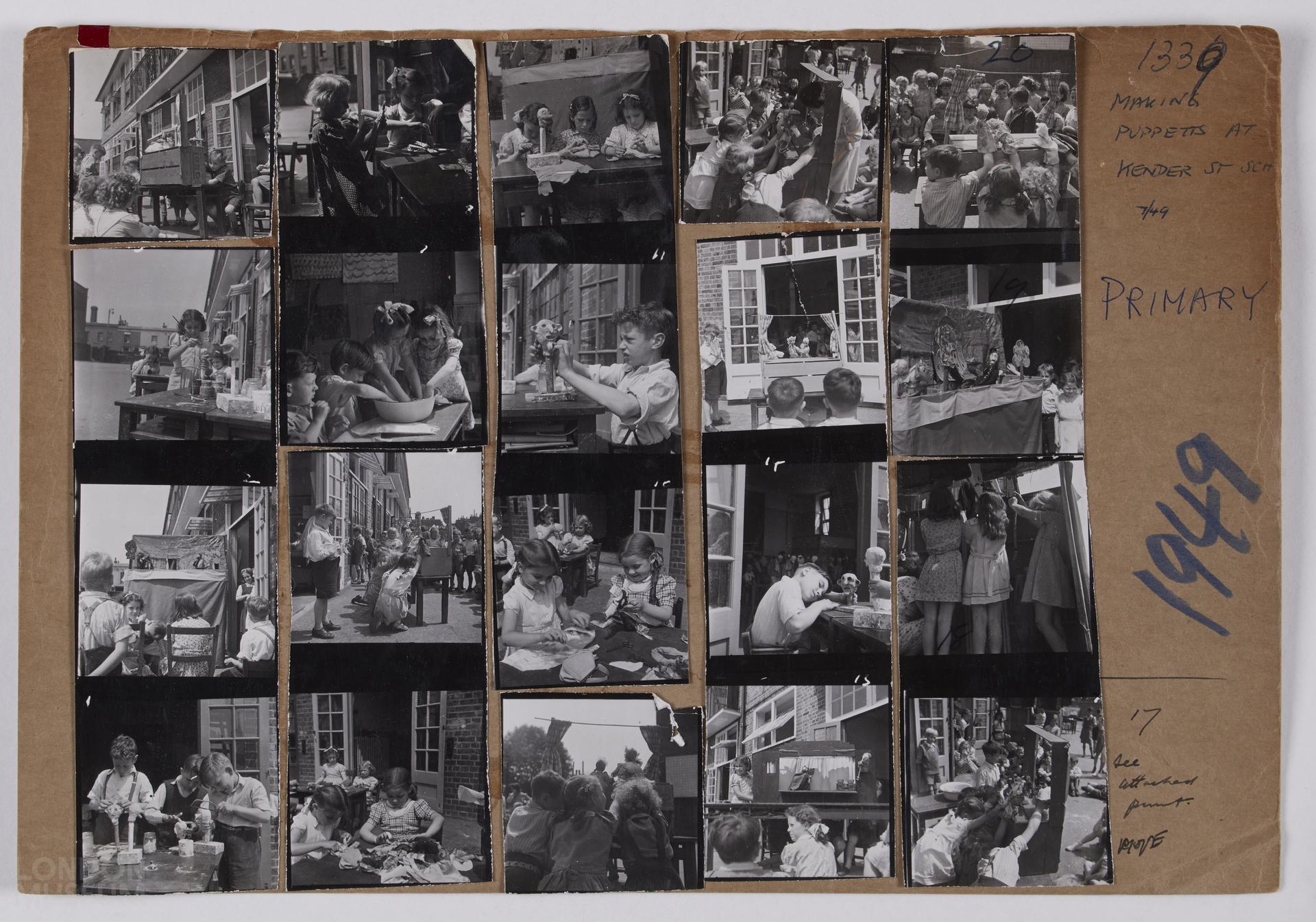 Photograph, contact sheet | London Museum