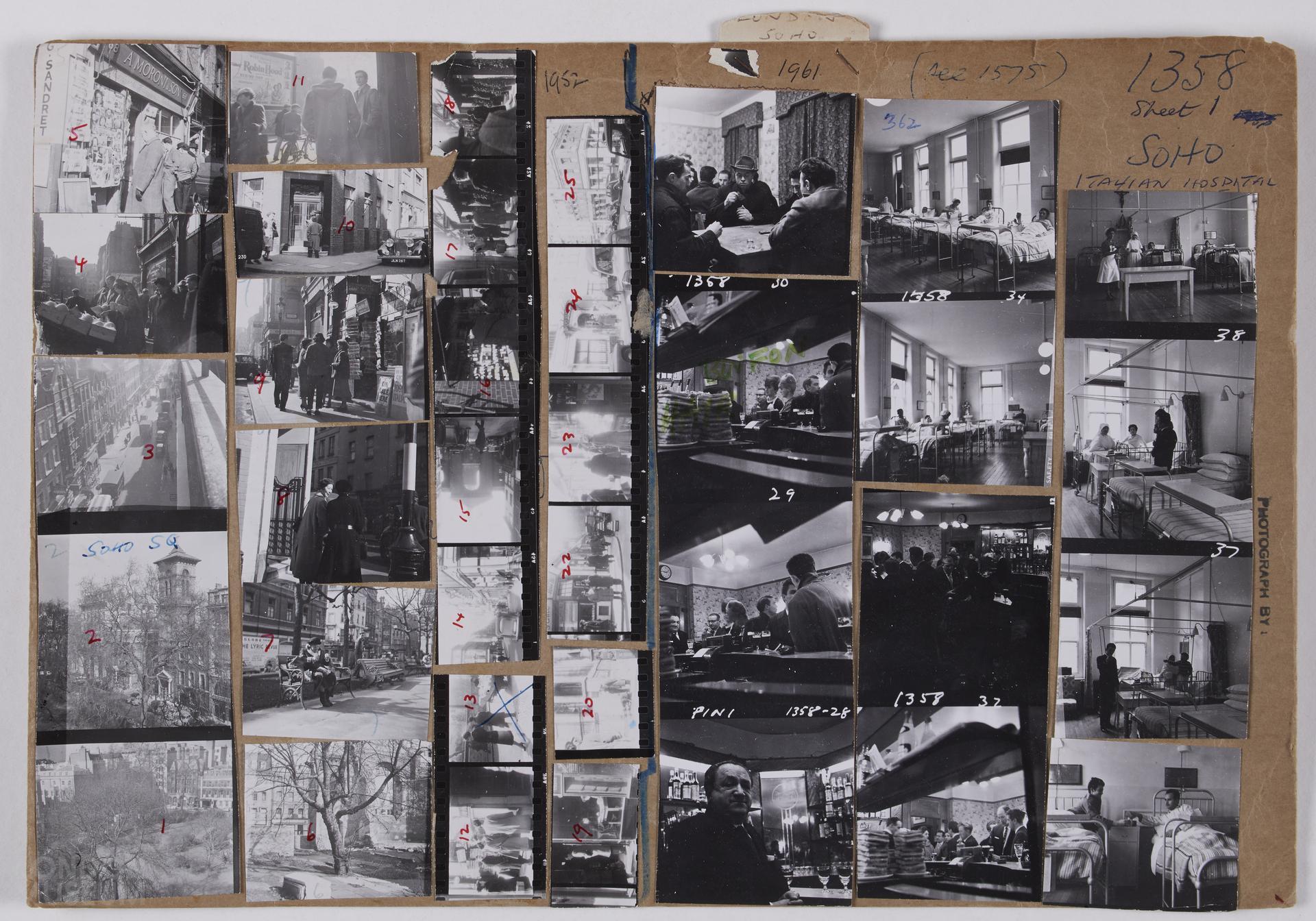 Photograph, contact sheet | London Museum