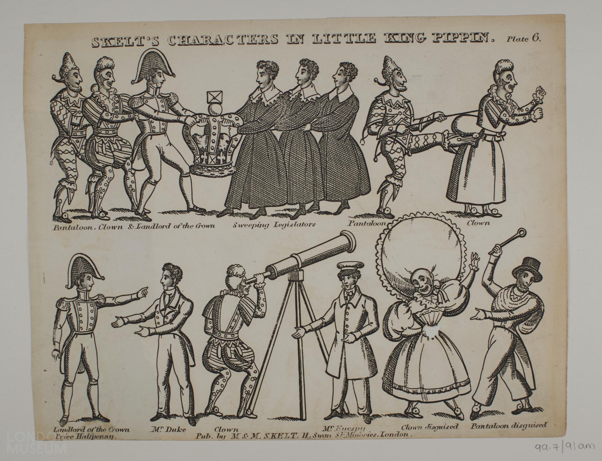 Skelt's Characters In Little King Pippin | London Museum