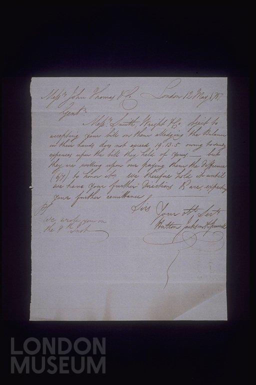 Letter, handwritten letter | London Museum