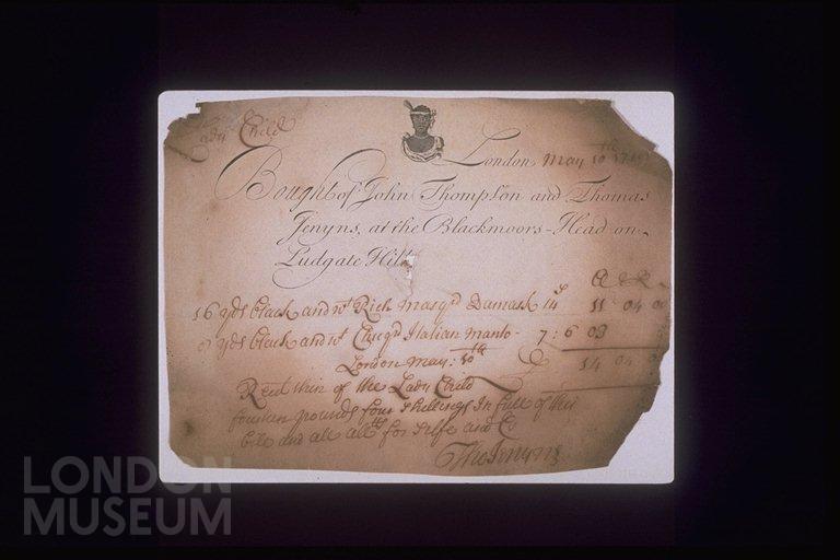 Invoice, receipt | London Museum