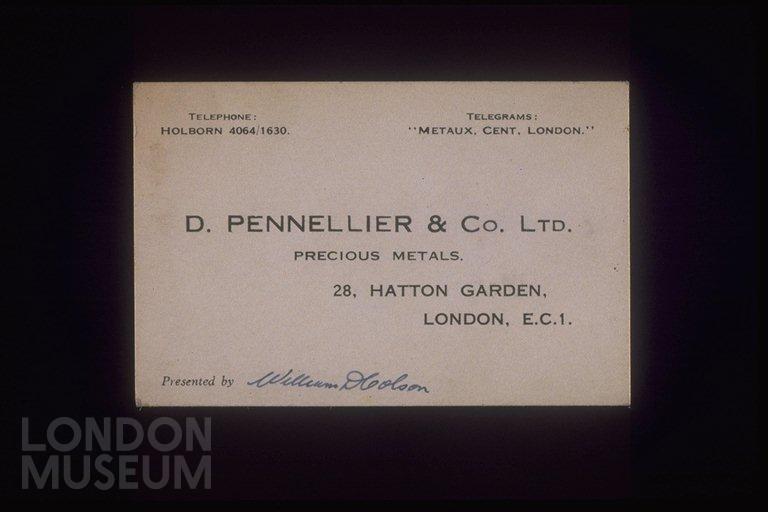Card, business card | London Museum