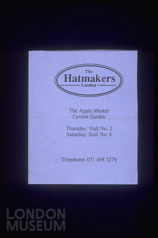Card, business card | London Museum