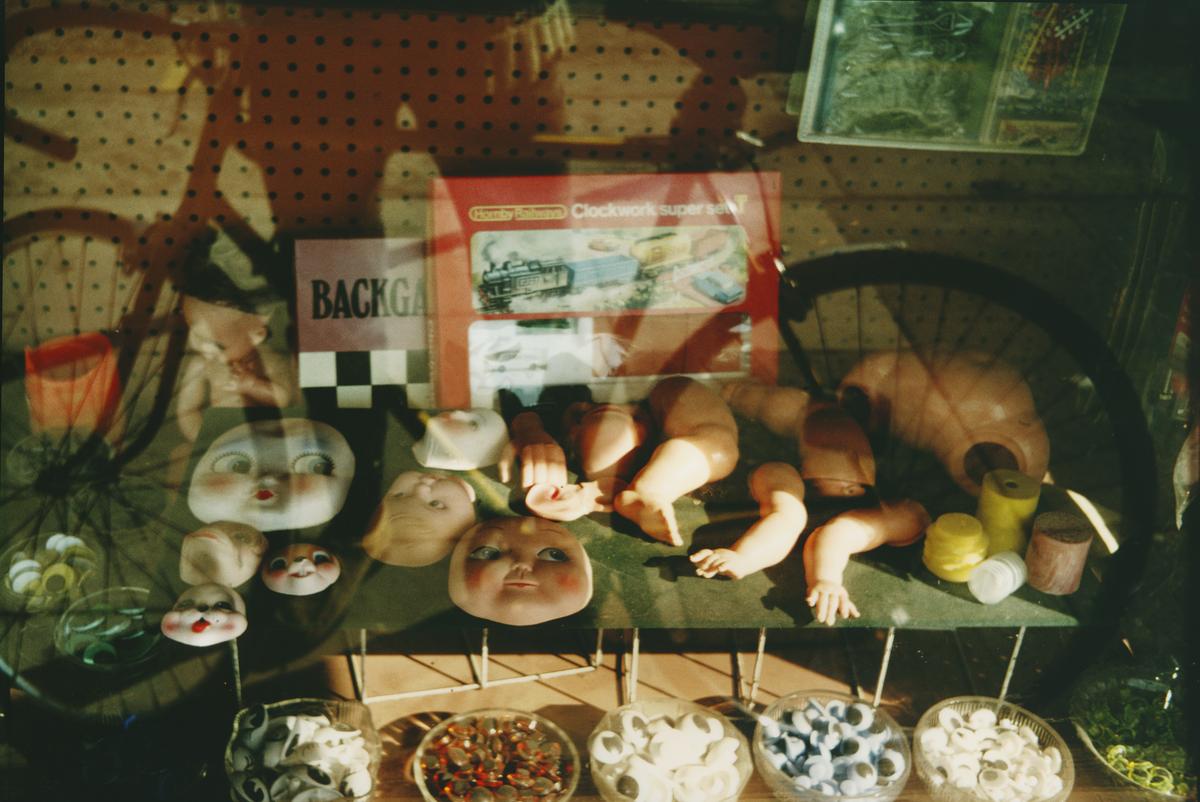 A window of a shop selling doll making parts | London Museum