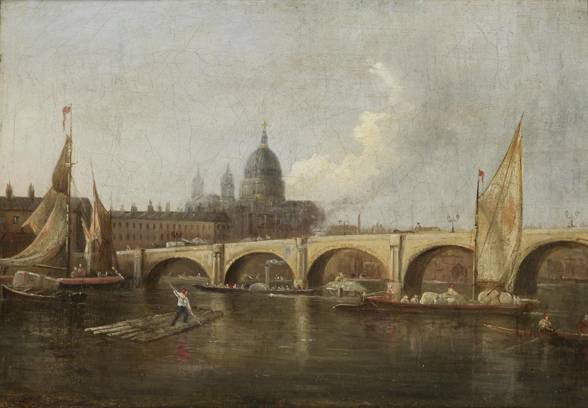 Blackfriars Bridge and St Paul's from the River | London Museum