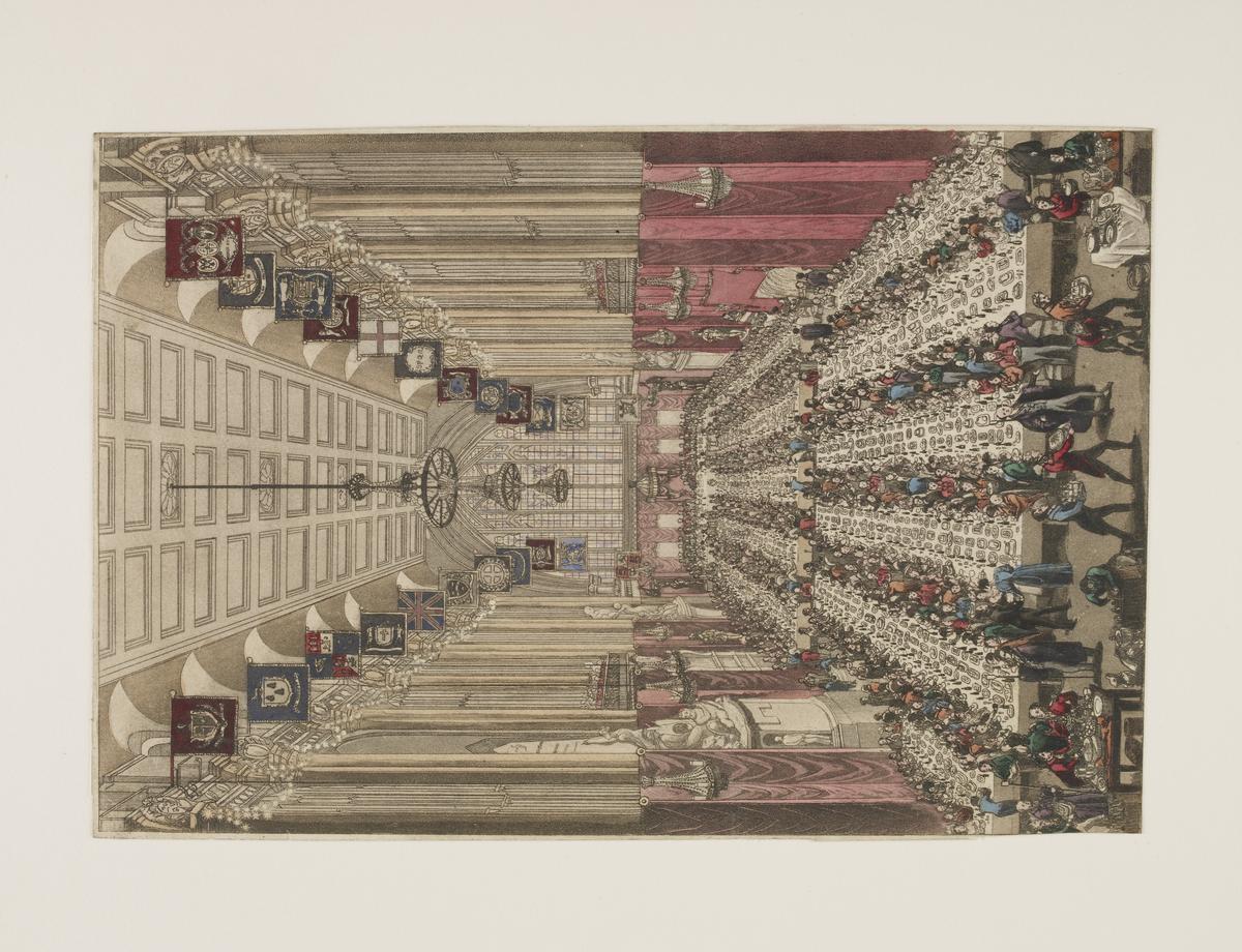 Representation of the Interior of the Guildhall | London Museum