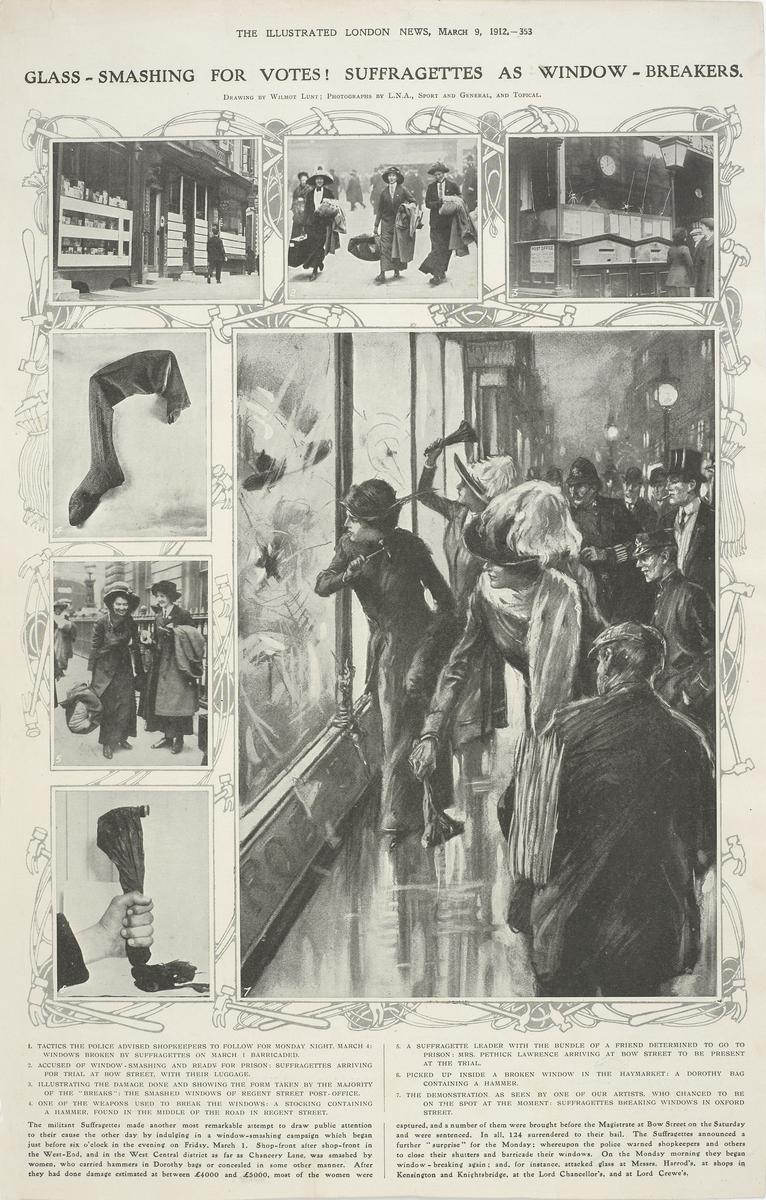 Glass-Smashing for Votes! Suffragettes as Window-Breakers | London Museum