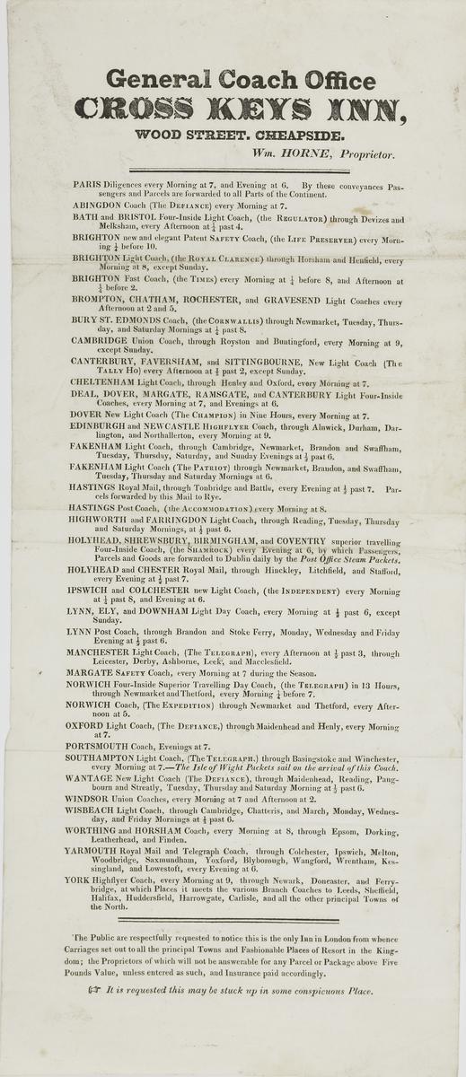 Timetable | London Museum