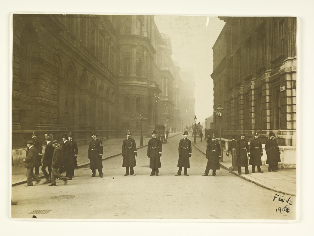Police cordon at Downing street | London Museum