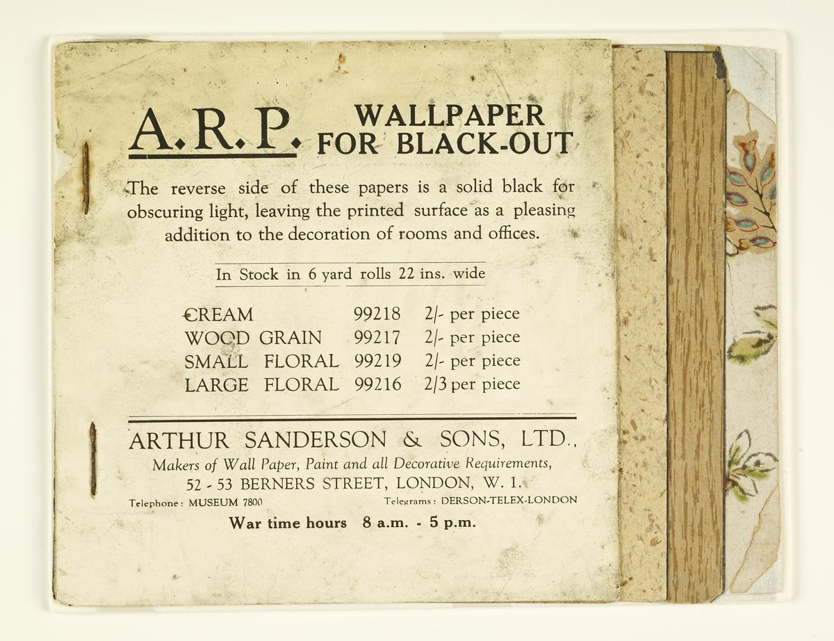 A.R.P. Wallpaper for Blackout | London Museum
