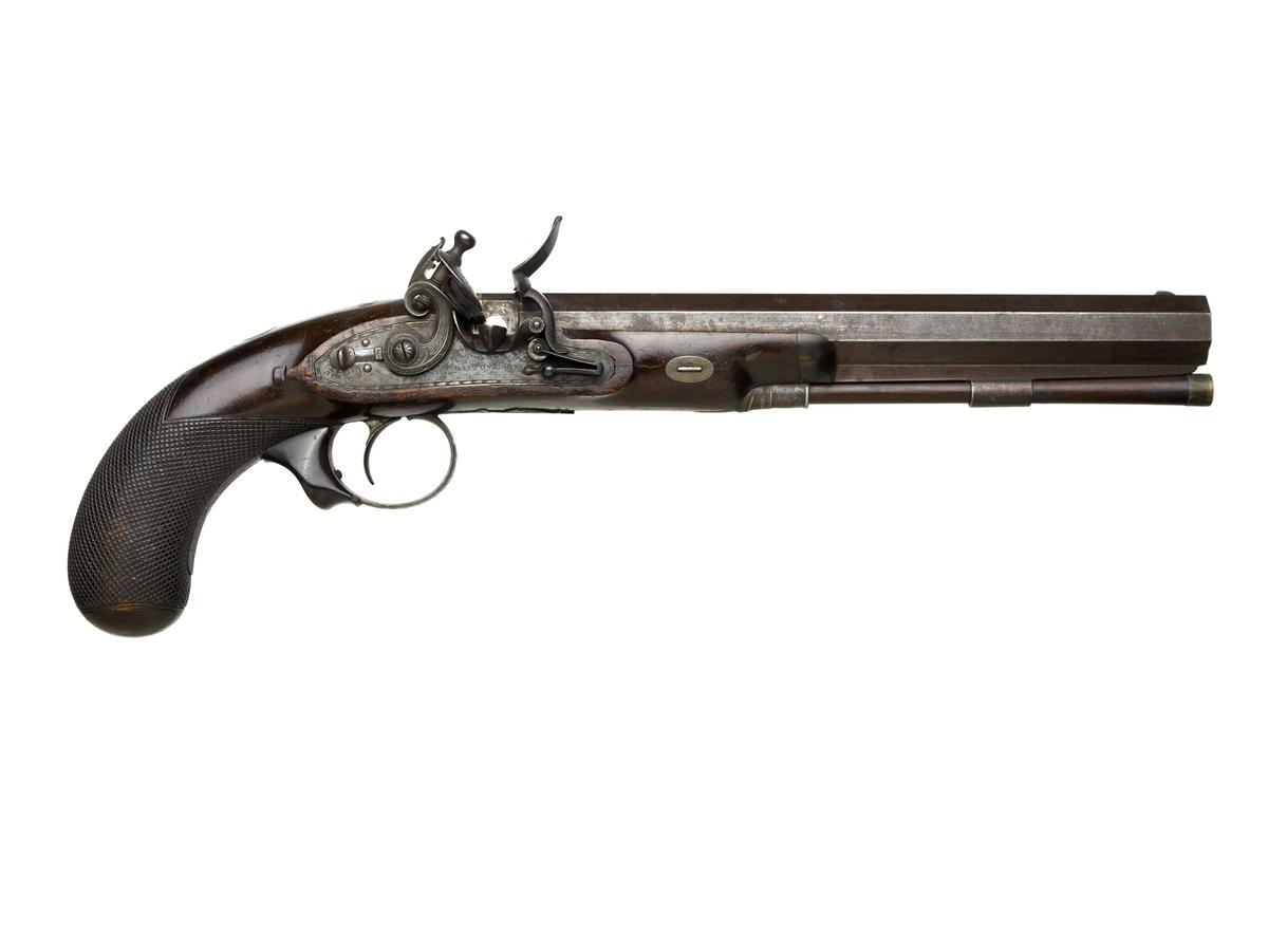 Pistol, flintlock duelling pistol | London Museum