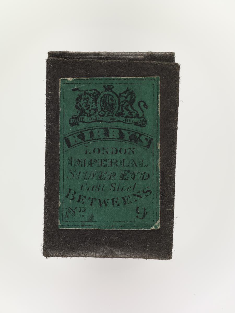 Needle, packet of needles | London Museum