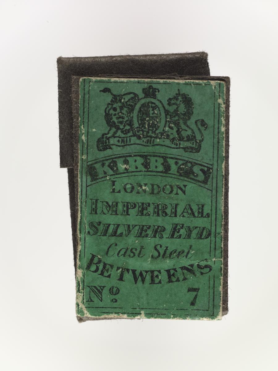 Needle, packet of needles | London Museum