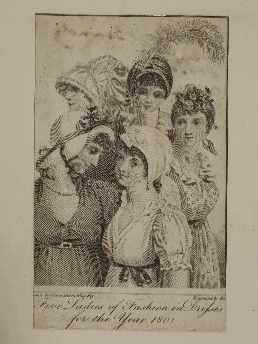 Five Ladies of Fashion in Dresses for the Year 1801 | London Museum