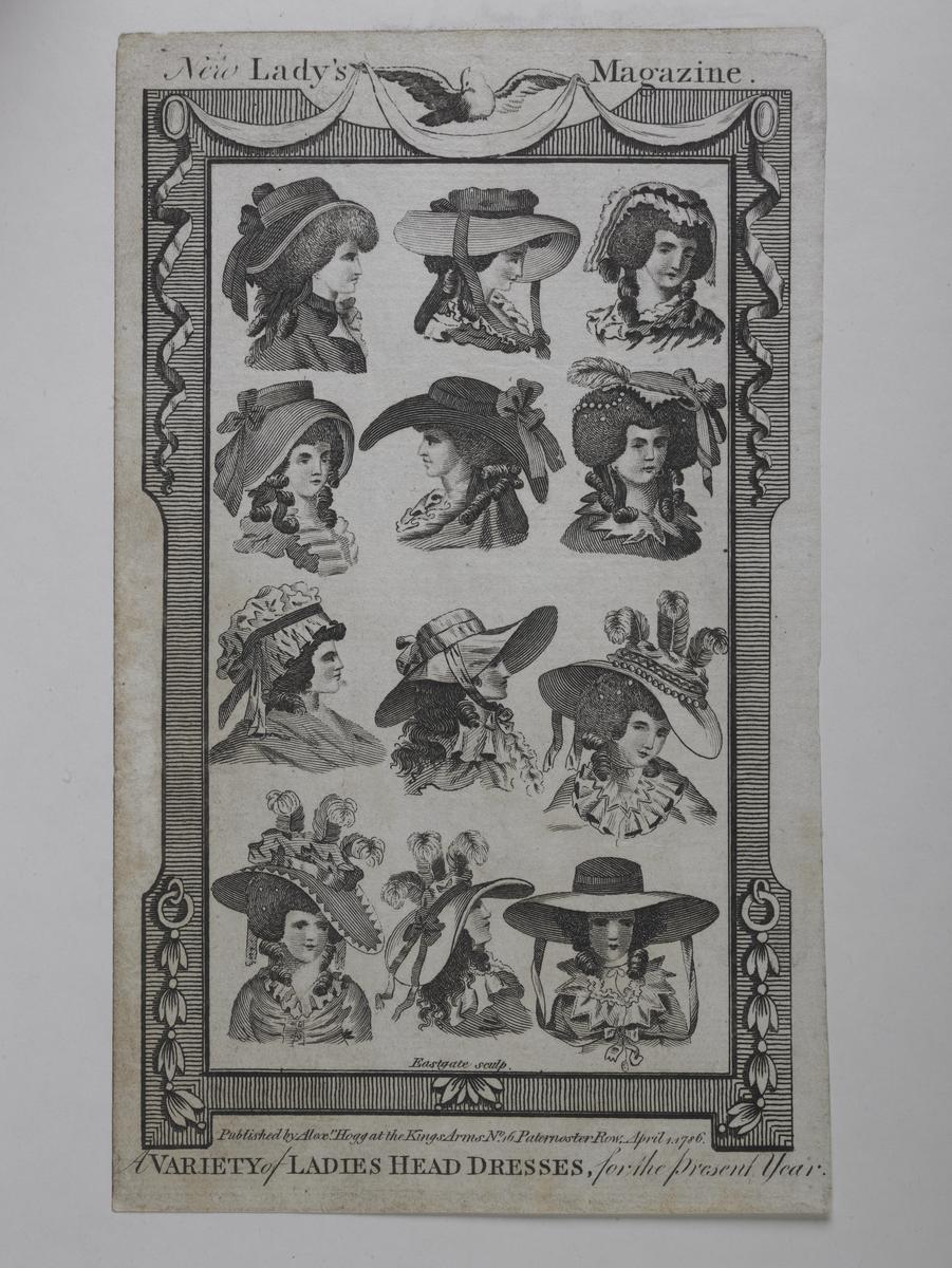 A Variety of Ladies Head Dresses, for the Present Year | London Museum