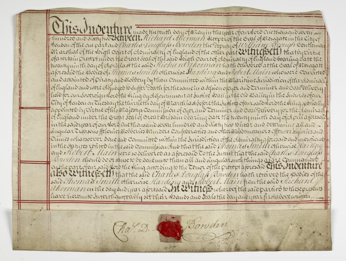Indenture, contract | London Museum