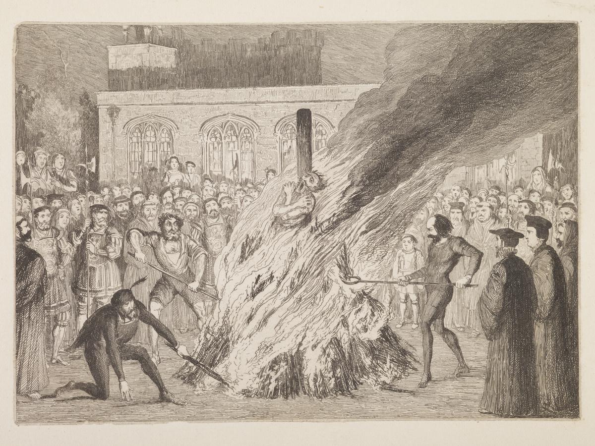 The Tower of London: 26/41, The Burning of Edward Underhill on the ...