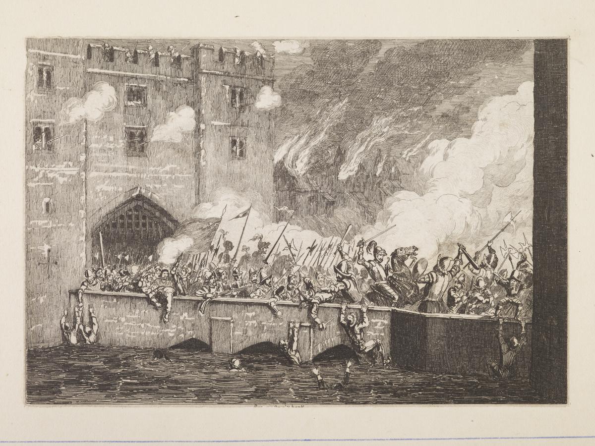 The Tower of London: 32/41, Sir Thomas Wyatt Attacking the By Ward ...