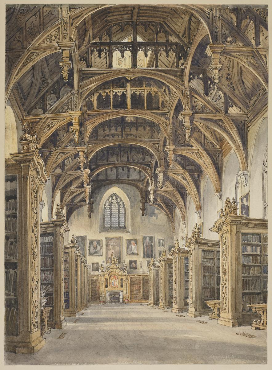 Interior of Library, Lambeth Palace | London Museum
