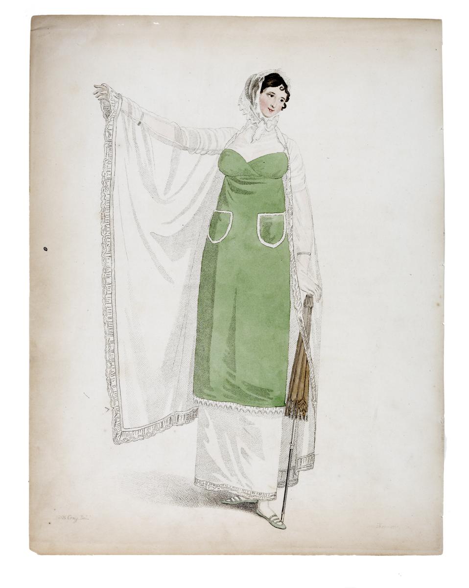 Print, hand coloured stipple engraving | London Museum