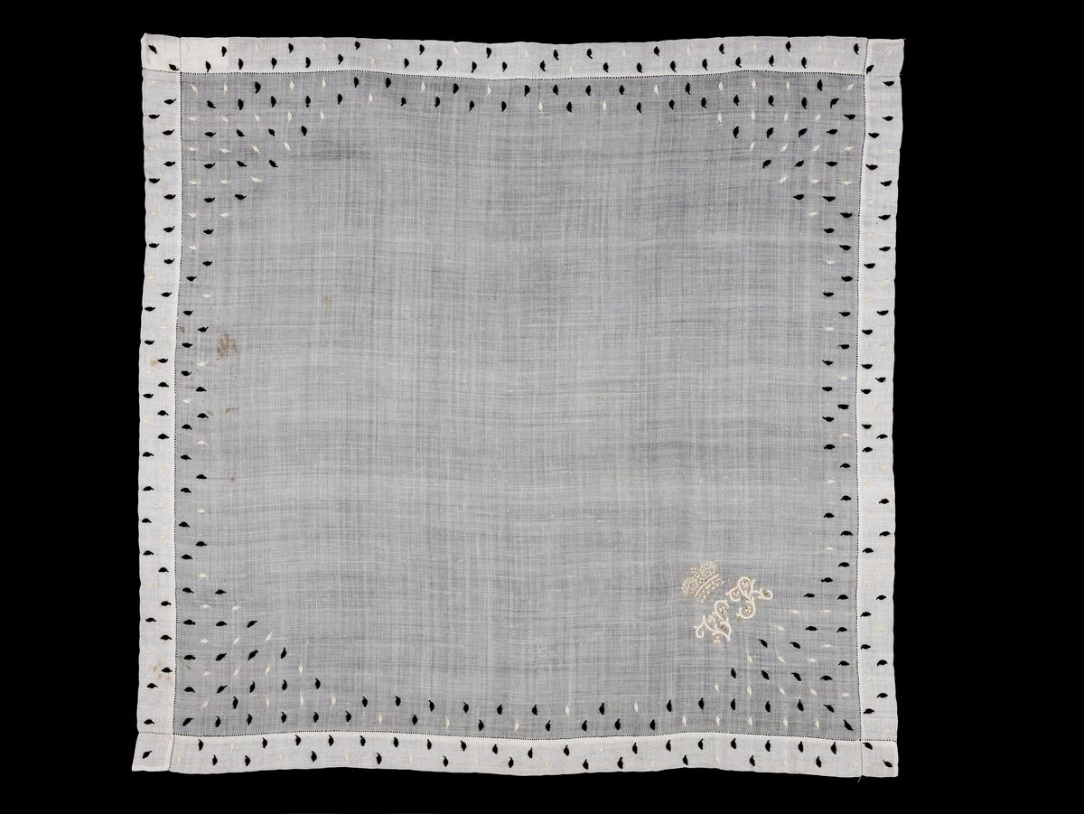 Handkerchief, mourning handkerchief | London Museum