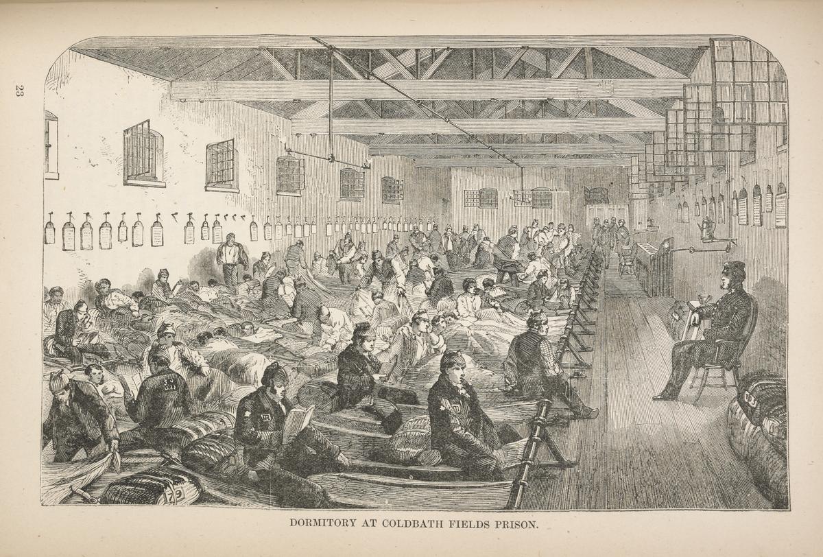 Dormitory at Coldbath Fields Prison | London Museum