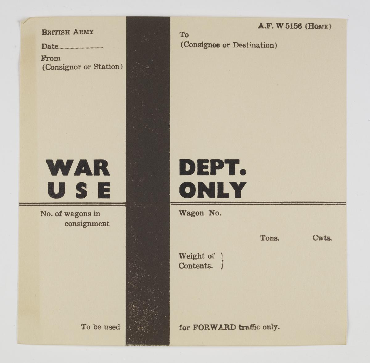 Railway wagon labels | London Museum