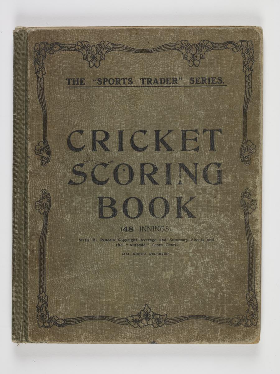 Cricket scoring book | London Museum