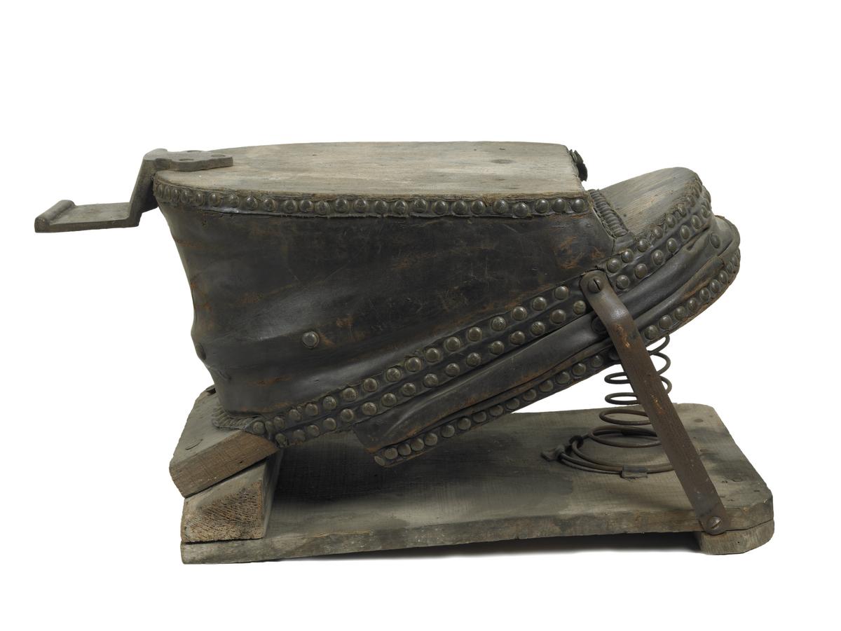 Bellows, double blast foot bellows - 12" | London Museum