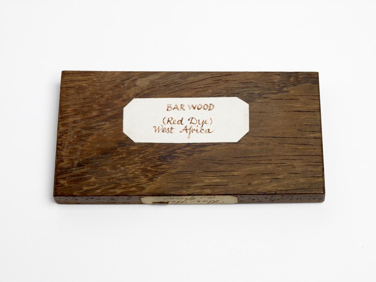 Sample, barwood sample block | London Museum