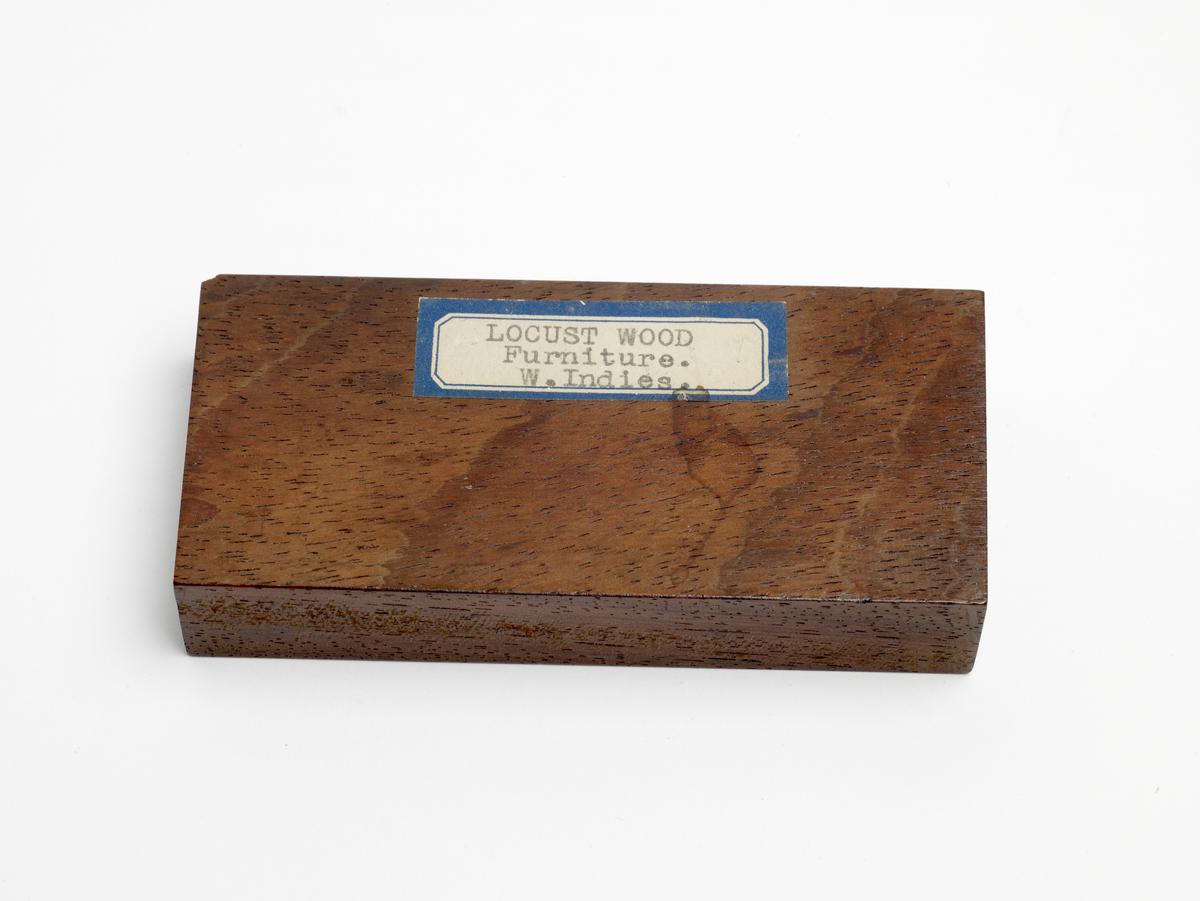 Sample, locust wood sample block | London Museum