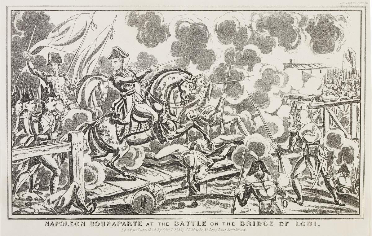 Napoleon Bounaparte at the Battle on the Bridge of Lodi | London Museum