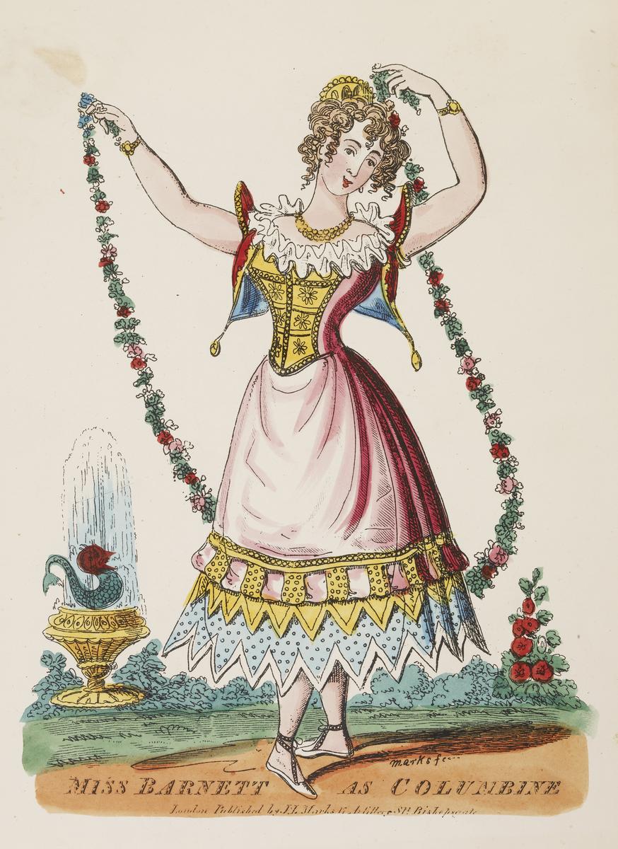 Miss Barnett as Columbine | London Museum