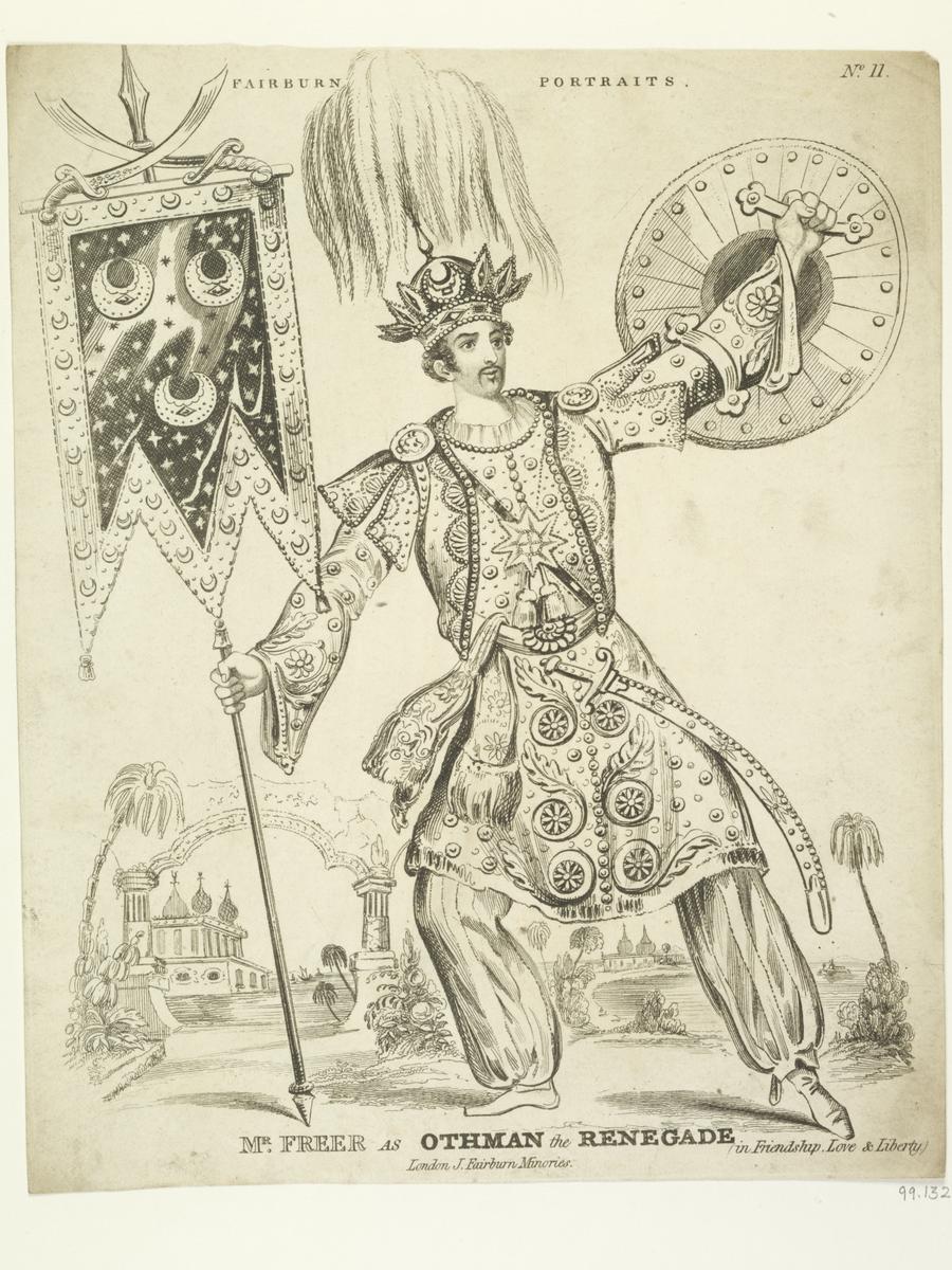 Mr Freer as Othman the Renegade | London Museum