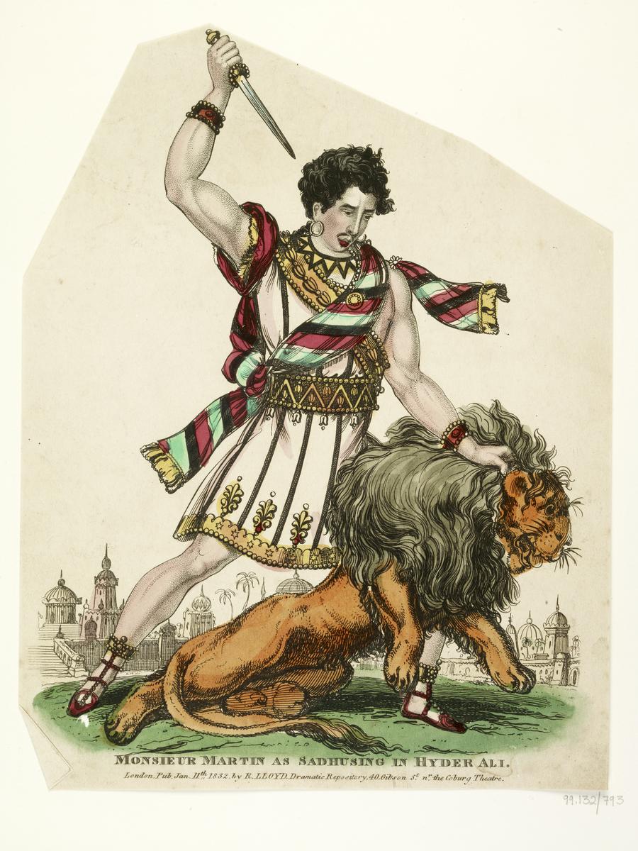 Monsieur Martin as Sadhusing in Hyder Ali | London Museum