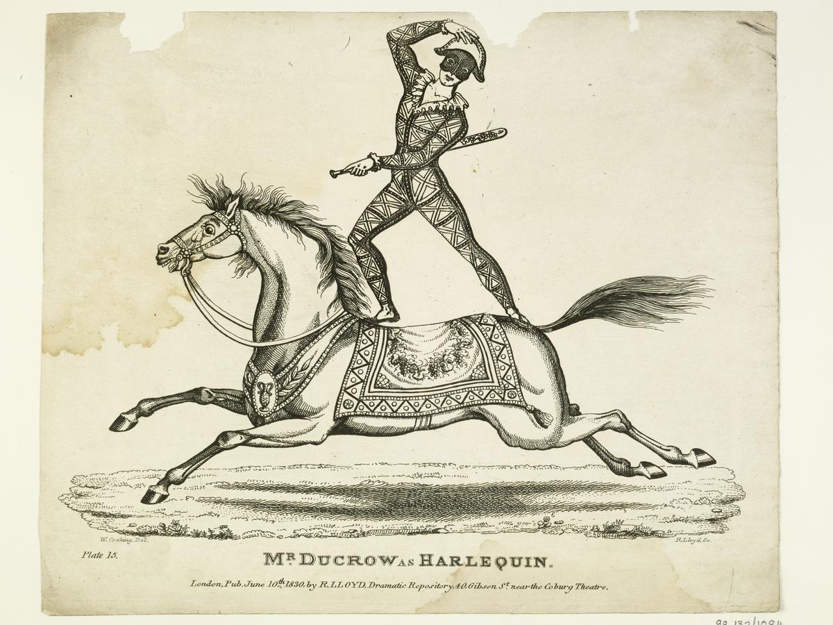Mr Ducrow as Harlequin | London Museum