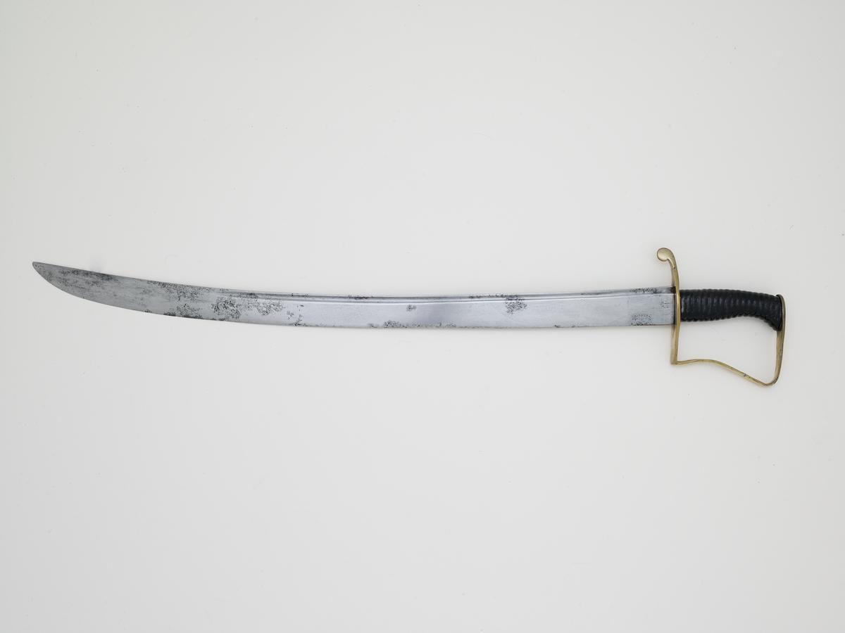 Sword, curved and grooved sword | London Museum