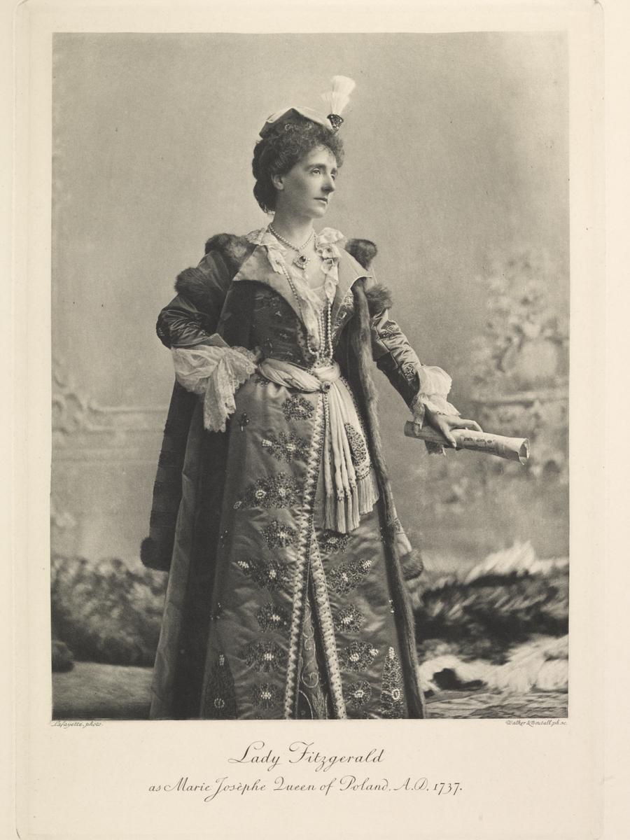 Lady Fitzgerald as Marie Joseph Queen of Poland A.D 1737 | London Museum