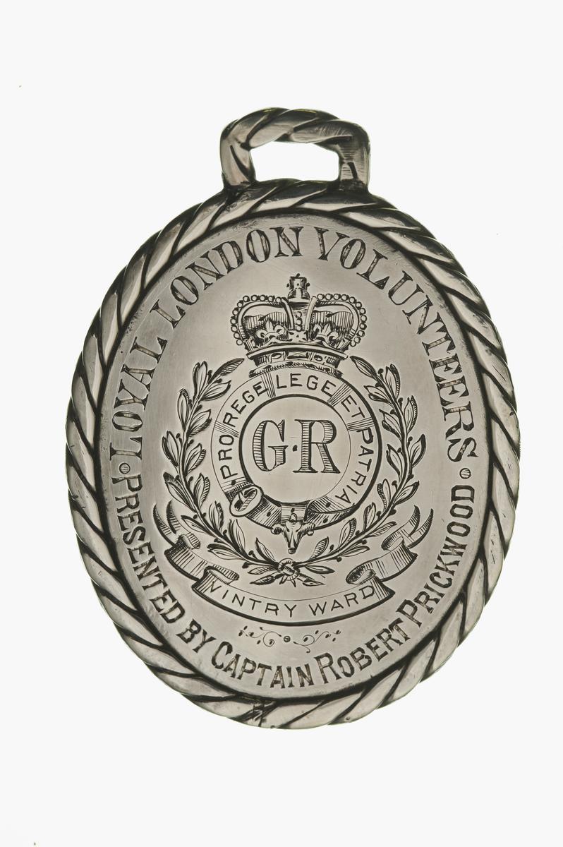 Badge, Loyal London Volunteers badge | London Museum