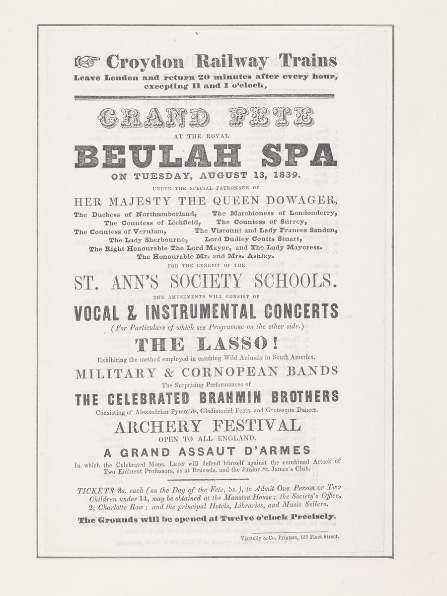 Handbill, flyer | London Museum