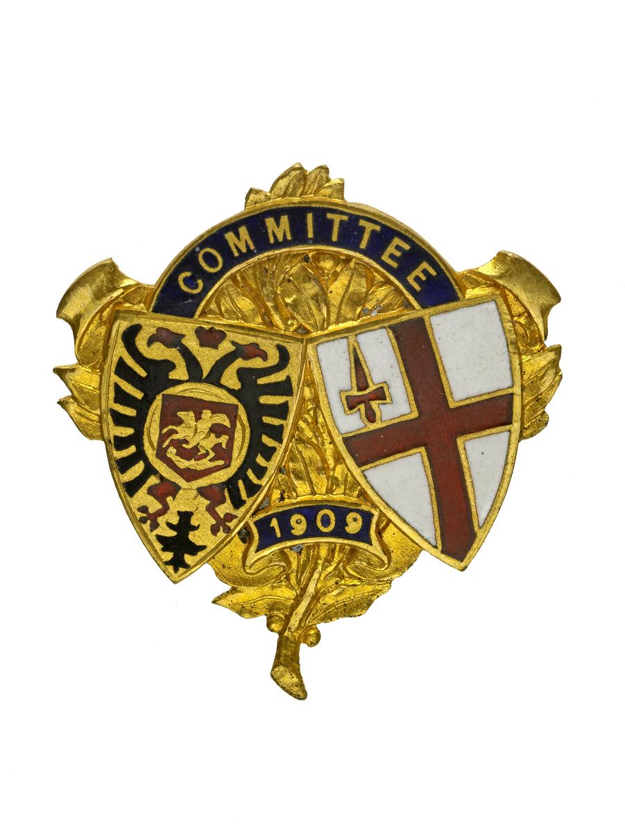 Badge, Guildhall Reception Committee badge | London Museum