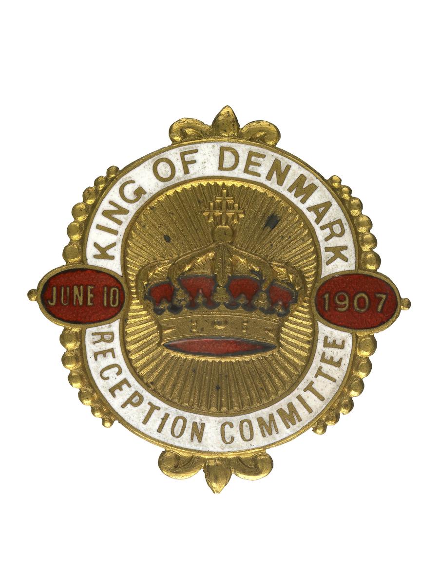 Badge, Guildhall Reception Committee badge | London Museum