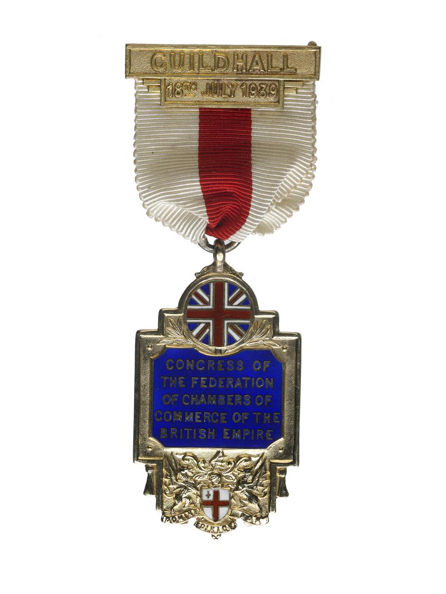 Badge, Guildhall reception badge | London Museum