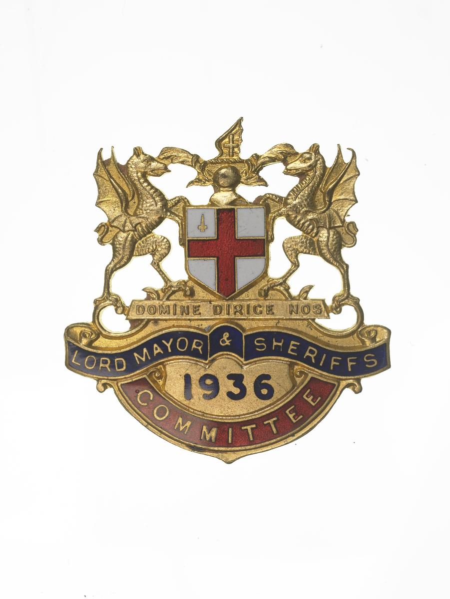 Badge, Lord Mayor and Sheriffs Committee badge | London Museum