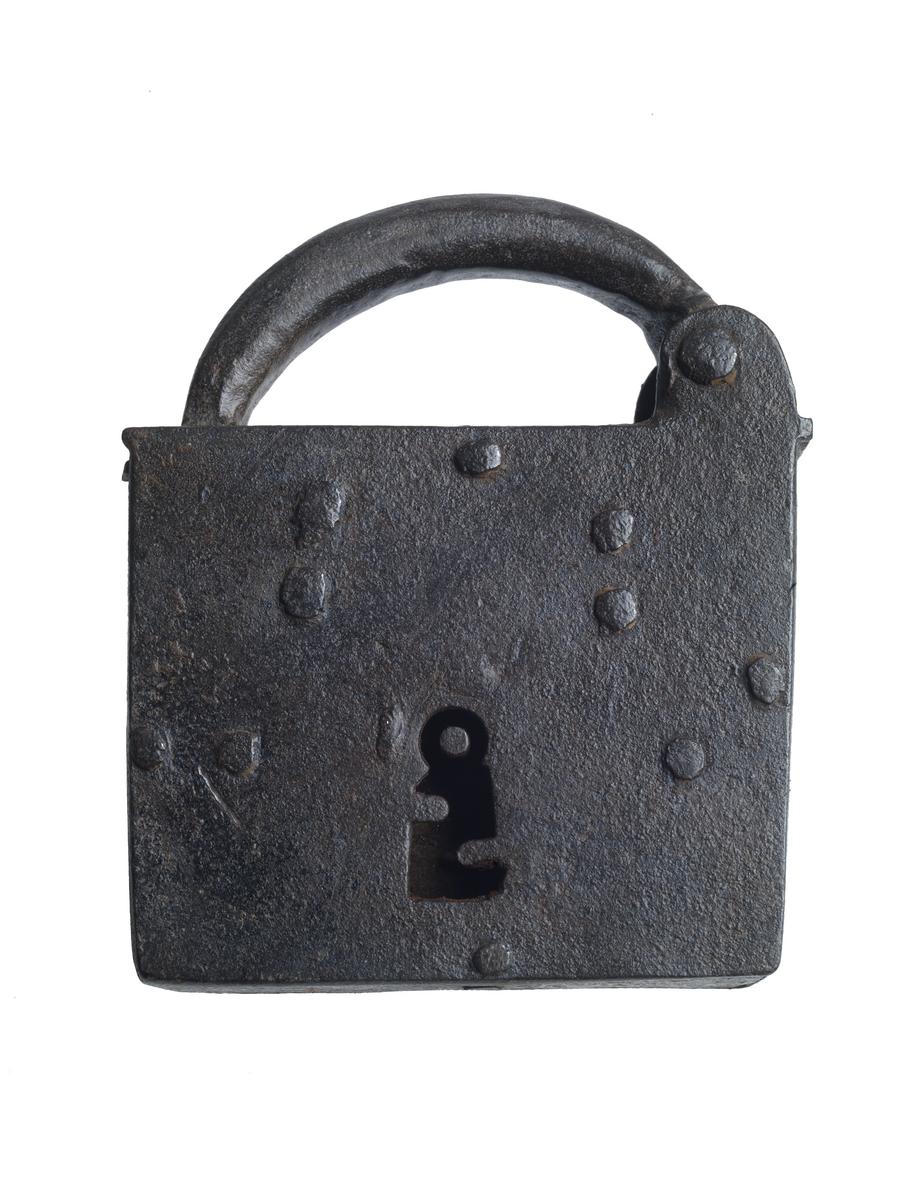 Padlock, square iron barge padlock | London Museum