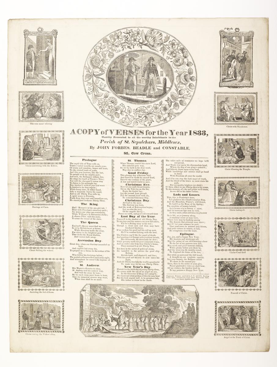 A Copy of Verses for the Year 1833, Humbly Presented to all the worthy ...