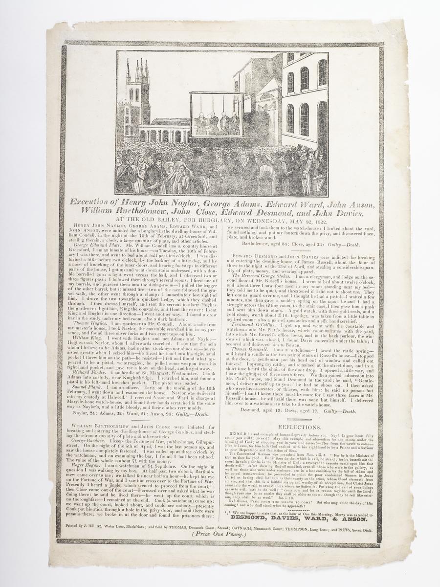 Execution of Henry John Naylor, George Adams, Edward Ward, John Anson ...